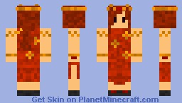 Fire Elemental Minecraft Skin