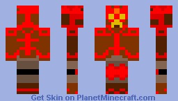 fire creeper Minecraft Skin
