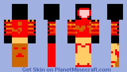 Fire Guy Minecraft Skin