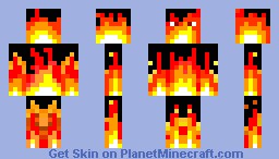 Fire man Minecraft Skin