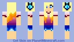 Colourful Girl Minecraft Skin