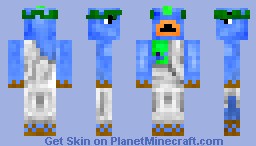 Minneus- The Fish God (SKIN CONTEST VS. THEUCREW!) Minecraft Skin