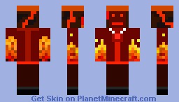 fire ninja Minecraft Skin