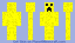flapy the yellow creeper Minecraft Skin