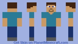 Steve but not detailed Minecraft Skin