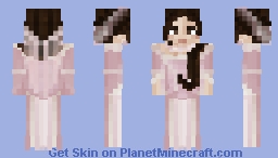 Floral pink Minecraft Skin