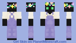 Flower Crown Enderman Minecraft Skin