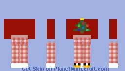 Christmas clothes with hen slippers Minecraft Skin