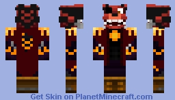 FNAF Adventures Foxy 64x64 minecraft skin Minecraft Skin