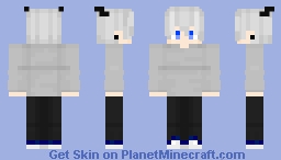 gray boy Minecraft Skin