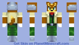 Fox McCloud (Star Fox 64) Minecraft Skin