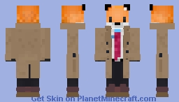 Fox detective Minecraft Skin