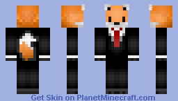 Fox Oficial de Terno Minecraft Skin