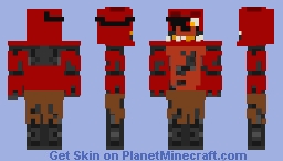 FNaF 1 Foxy Minecraft Skin