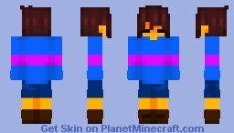 Underswap Frisk Minecraft Skin