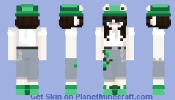 Frog hat and shoes me!! Minecraft Skin