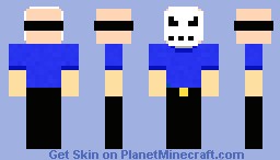 funny bald man with mask Minecraft Skin