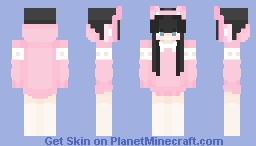 Pink Gamer Girl Minecraft Skin