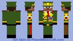 Russian Army General Steve Minecraft Skin