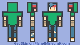 Generic - Apocalypse Clothing with Cloak (Outline) Minecraft Skin