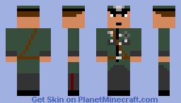 german ww2 field commander Minecraft Skin