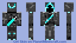 blue fighter Minecraft Skin