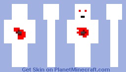 Ghost with knife wound Minecraft Skin
