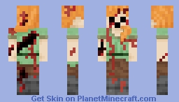 Giant Alex (creepypasta) fan made skin Minecraft Skin