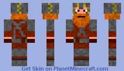 Gimli from Lord of the Rings Minecraft Skin