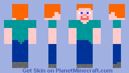 Ginger Steve Minecraft Skin