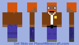 ginger detective Minecraft Skin