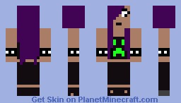 Dark Girl Minecraft Skin