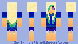 Girl with hair highlights Minecraft Skin