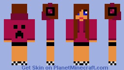 Girl With Hood Minecraft Skin