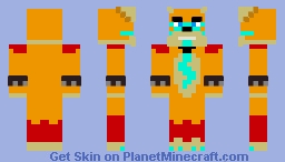 Glamrock Freddy Minecraft Skin
