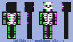 Derpy Rainbow Outline Minecraft Skin