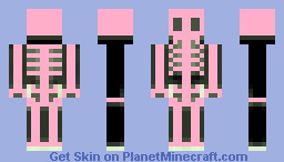 PINK SKELETON Minecraft Skin