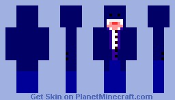 garry's mod blue spy Minecraft Skin