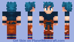 Goku Blue Minecraft Skin