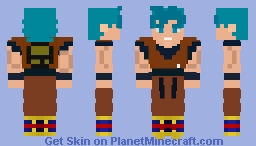 Goku blue 222 minecraft Minecraft Skin
