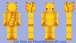 Axolotl In an Axolotl Onesie (Gold) Minecraft Skin