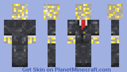 Gold Ore Man Minecraft Skin