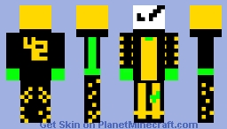 Gold Skull Minecraft Skin