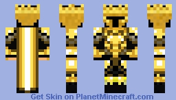 The golden Knight Minecraft Skin