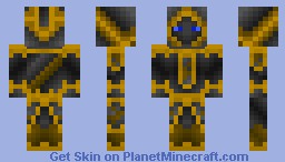 Golden-Robed Sorcerer Minecraft Skin