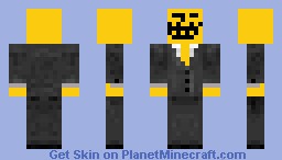 Gold Troll Face Minecraft Skin