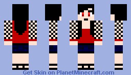 Goth Girl/Vampire Minecraft Skin