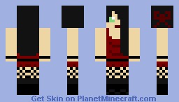 Goth Girl Minecraft Skin