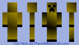 faded yellow creeper Minecraft Skin