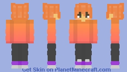 yellow and purple gradient Minecraft Skin
